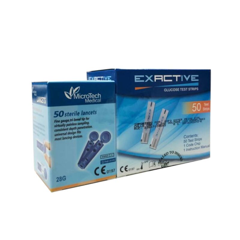 Exactive Vital x 50 Tiras reactivas + 50 Lancetas – H&I Univer